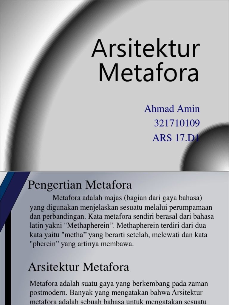 Arsitektur Metafora | PDF