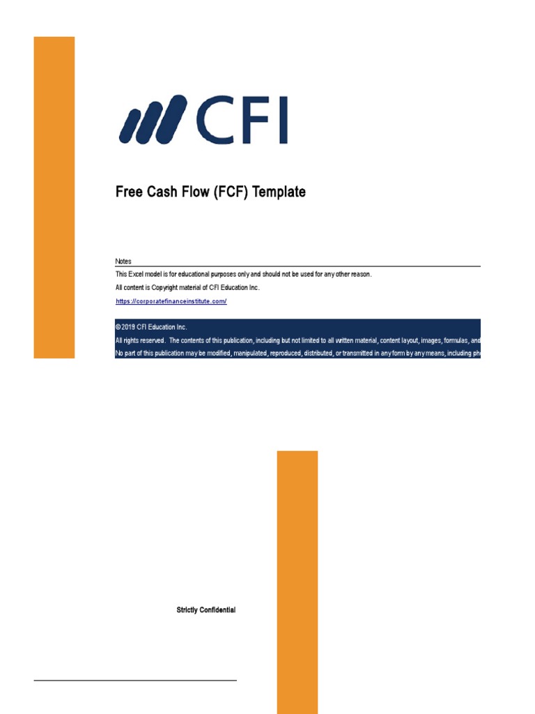 Free Cash Flow (FCF) Template | PDF