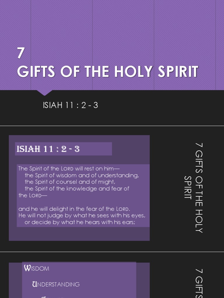 7 Gifts of The Holy Spirit | PDF | Courage | Wisdom