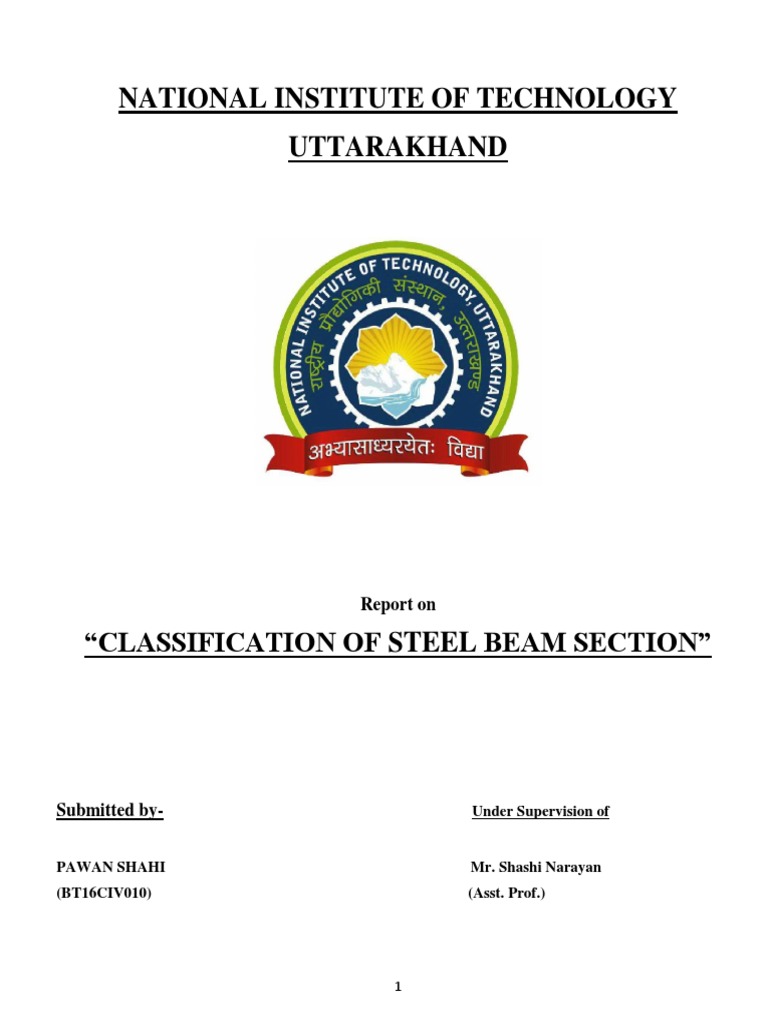 Classification and Design Considerations of Steel Beam Sections for ...