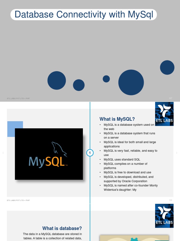 Database Connectivity With MySql | PDF | My Sql | Databases