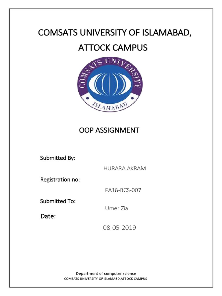 Oop Lab Assignment PDF | PDF | Computer Programming | Software