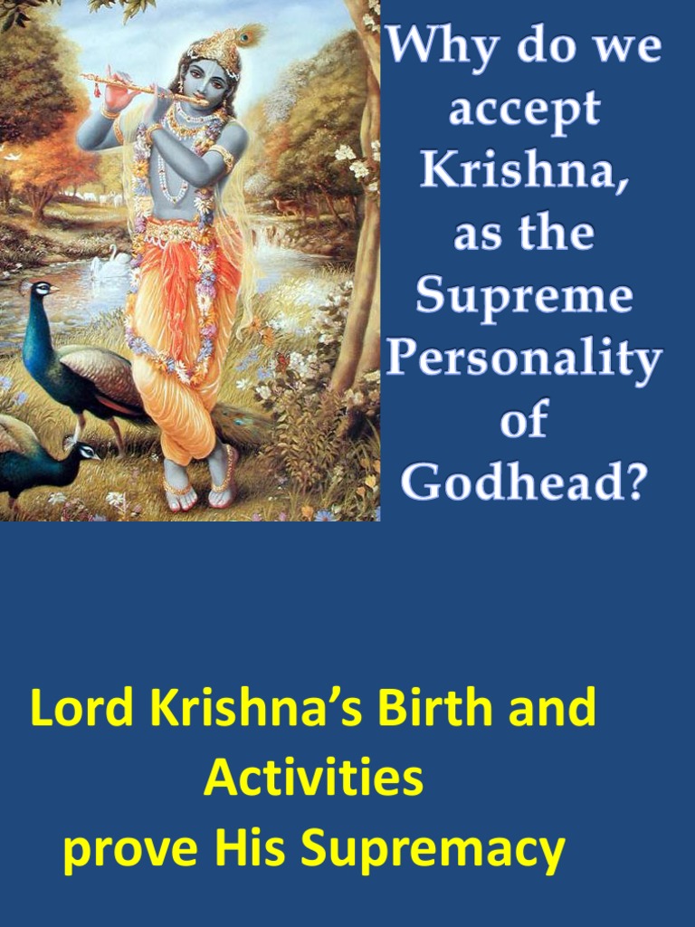 Krishna: Supreme Personality of Godhead | PDF | Vishnu | Krishna