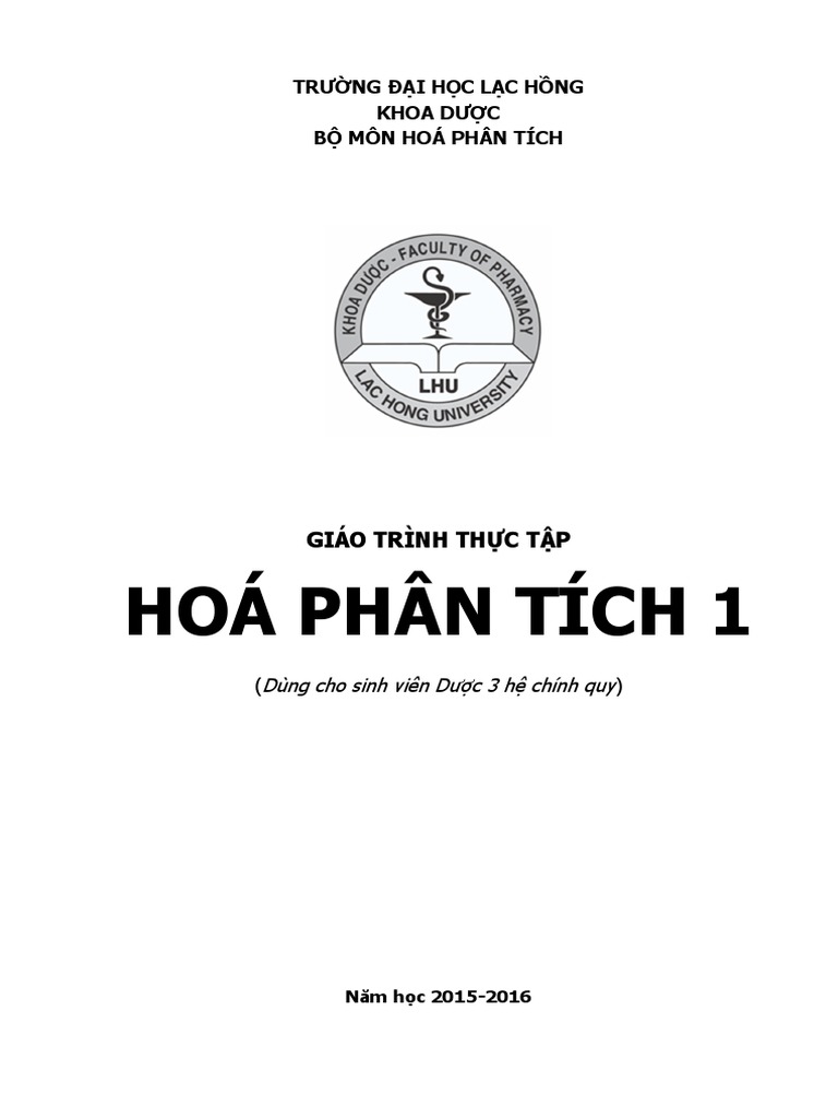 (123doc) Giao Trinh Thuc Tap Hoa Phan Tich 1 | PDF