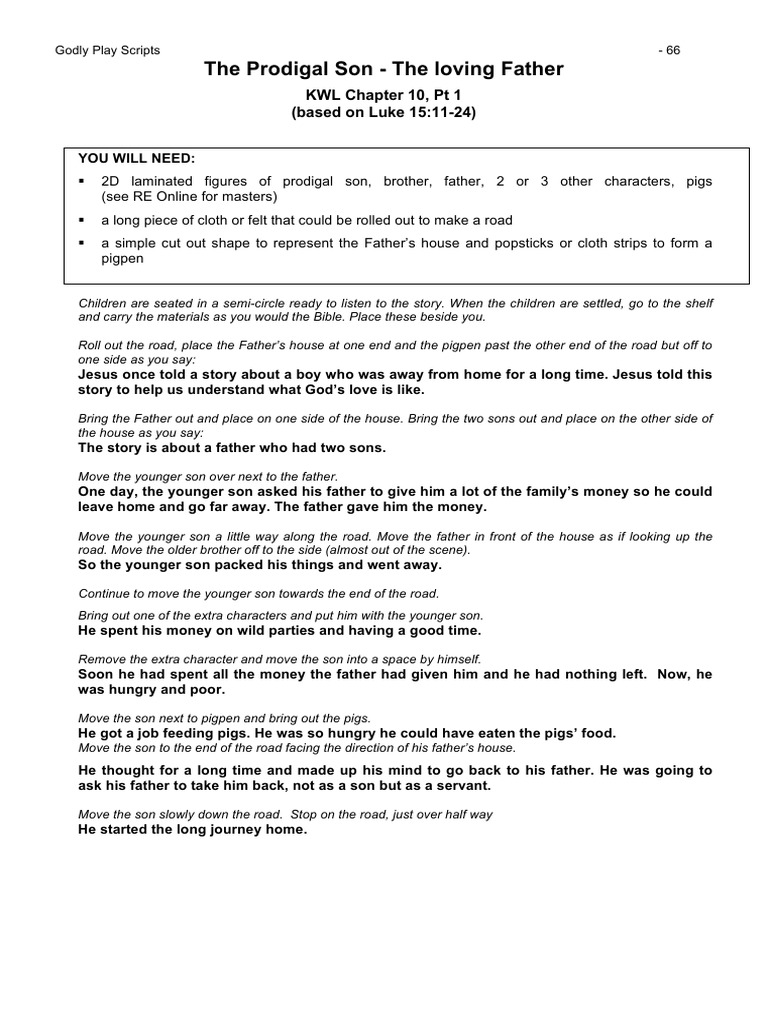 The Parable of The Lost Son | PDF