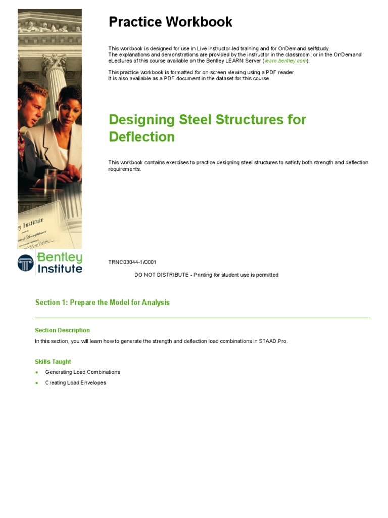 Designing Steel Structures For Deflection - TRNC03044 | PDF | Copyright ...
