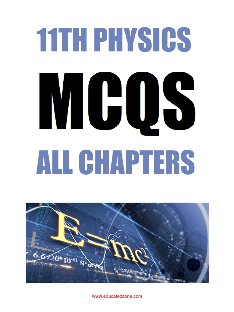 11th Physics Full Book MCQs PDF | PDF | Acceleration | Velocity