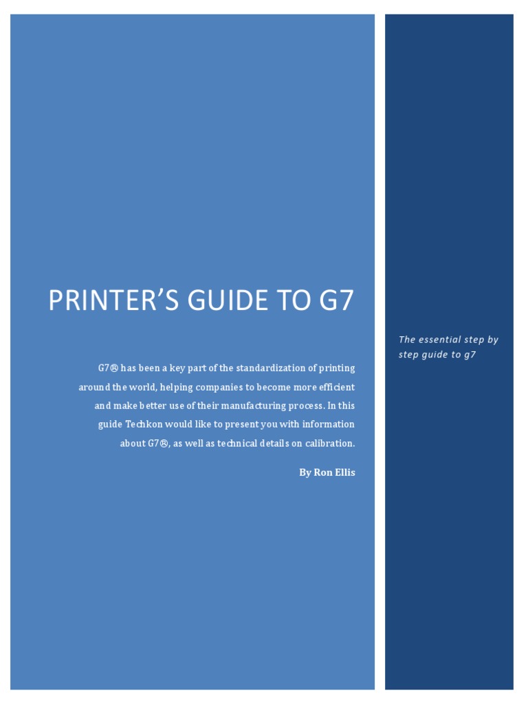 G7 Guide Final | PDF | Calibration | Film Speed