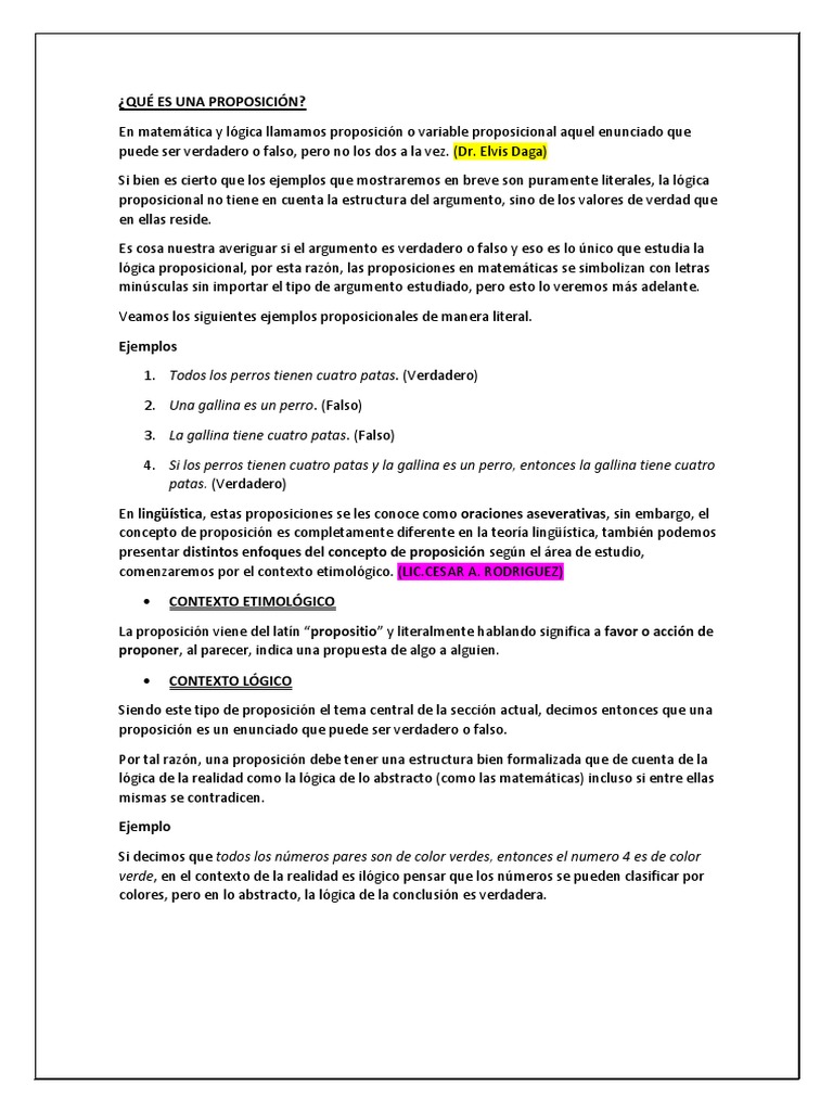 Qué Es Una Proposición | Proposición | Argumento