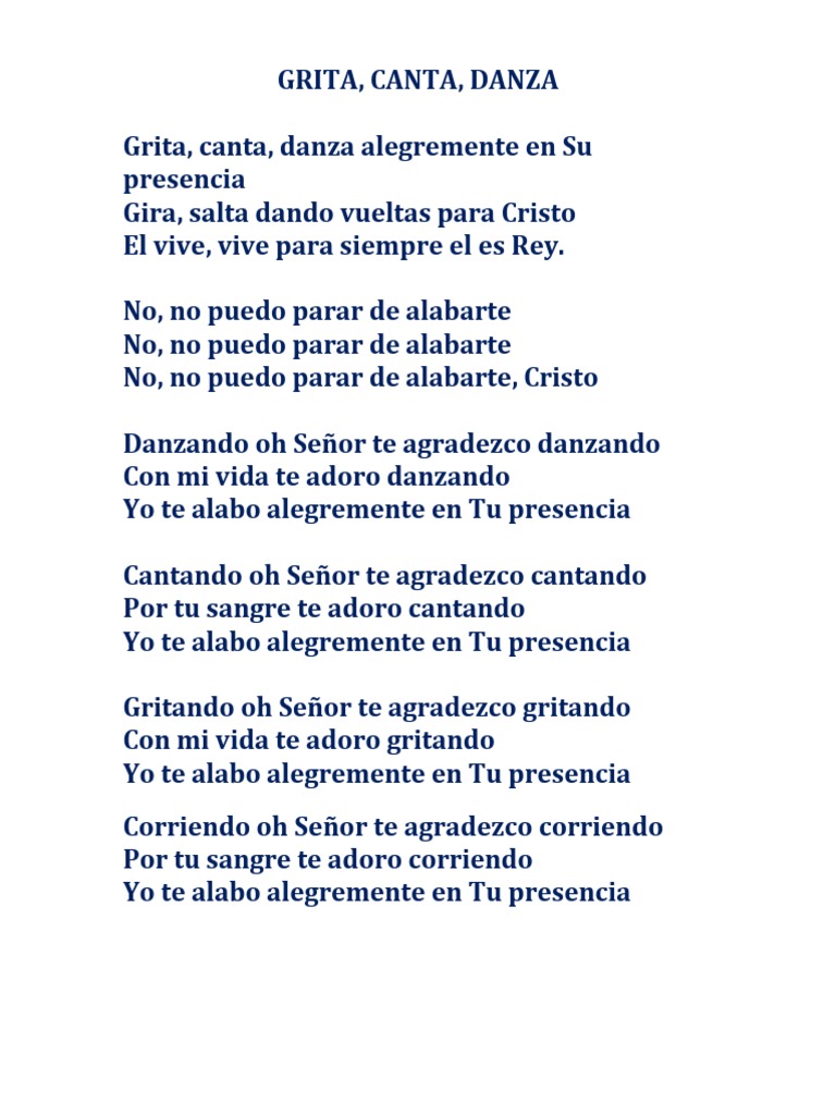 Grita Canta, Danza PDF | PDF