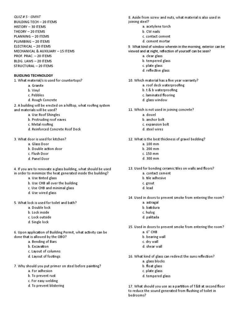 Ale Quiz Questions | Download Free PDF | Incandescent Light Bulb ...