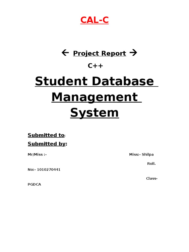 Student Database Management System | PDF | Computer Program | Programming