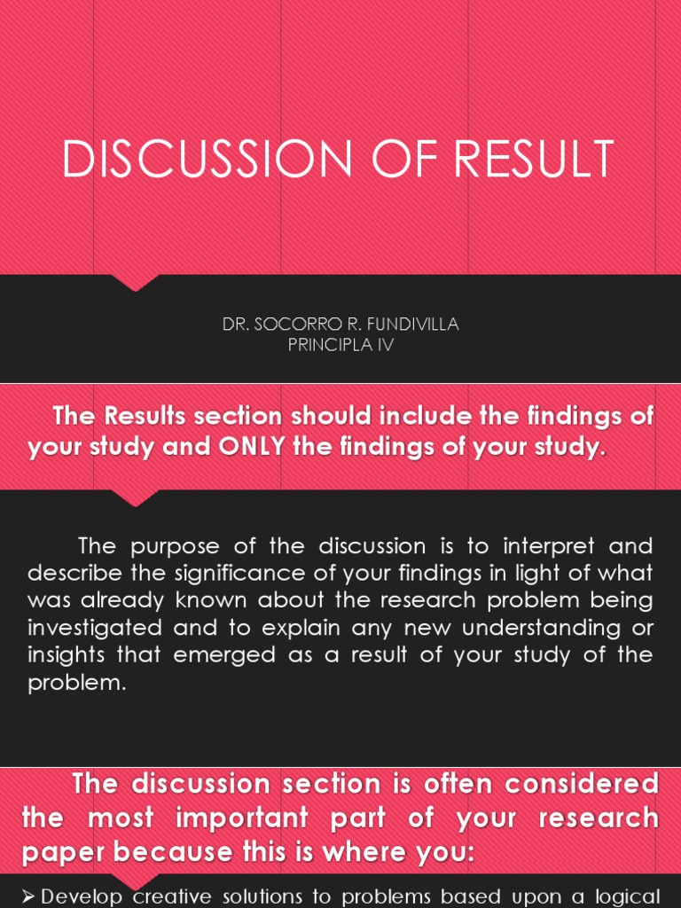 Writing Results and Discussion Sections | PDF | Epistemology | Cognition