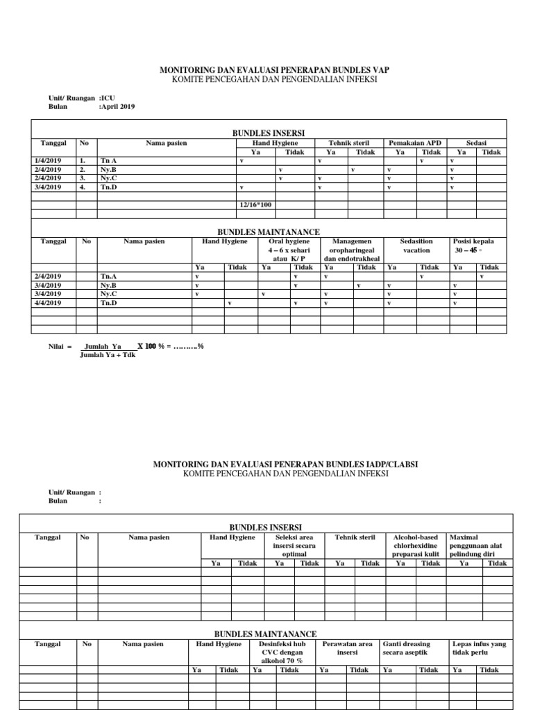 Formulir Bundles Hais | PDF
