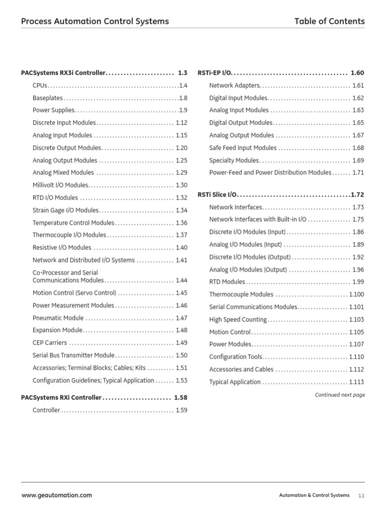 Automation & Controls Systems Catalog | PDF | Input/Output | Servomechanism
