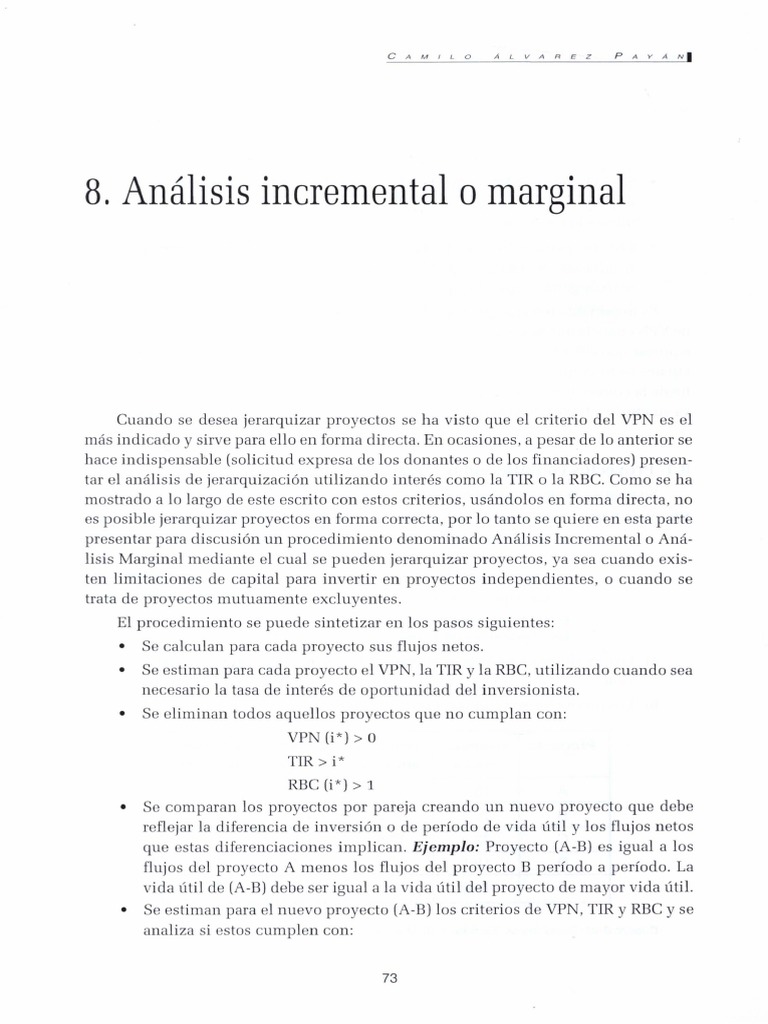 Analisis Incremental PDF | PDF | Inversiones | Economias