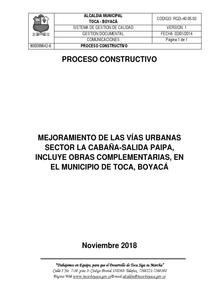 Proceso Constructivo | PDF | Alcantarillado | Hormigón
