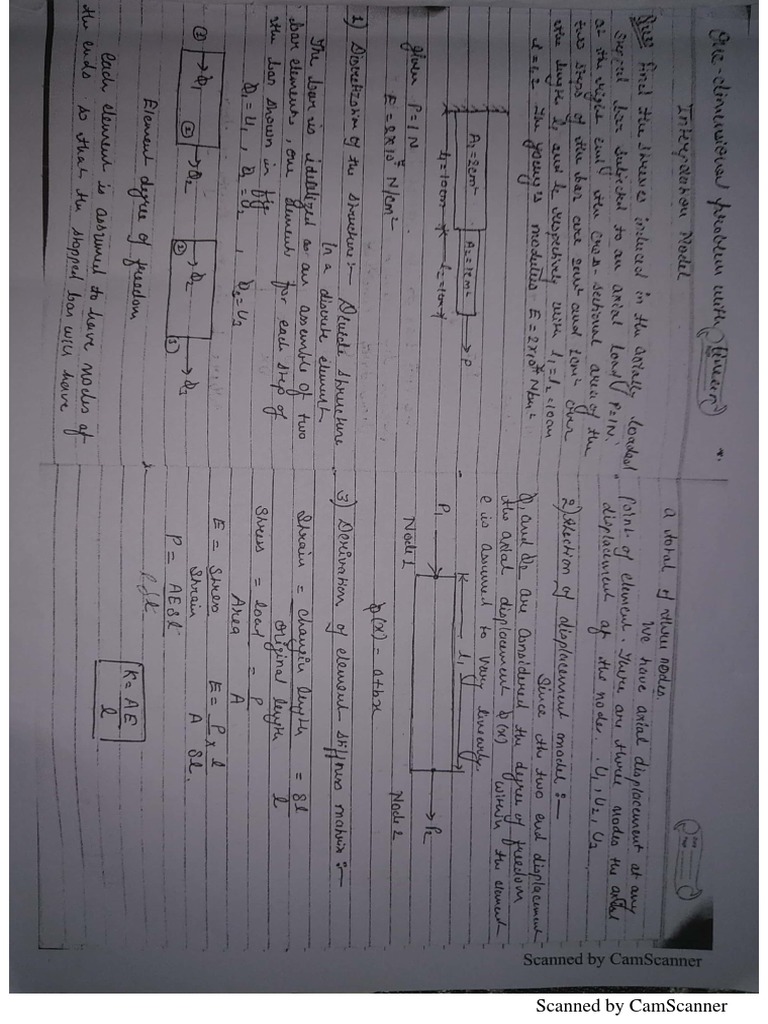 Shape Functions 1d | PDF