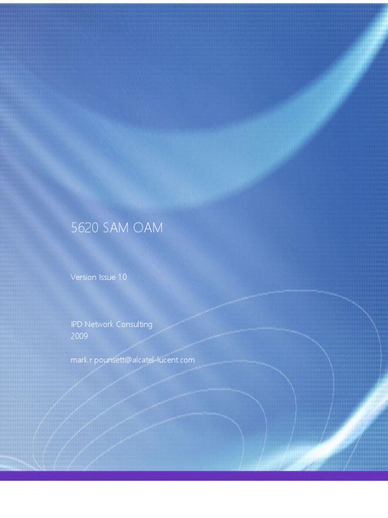 5620 SAM OAM Network Diagnostics Guide | PDF | Multiprotocol Label ...