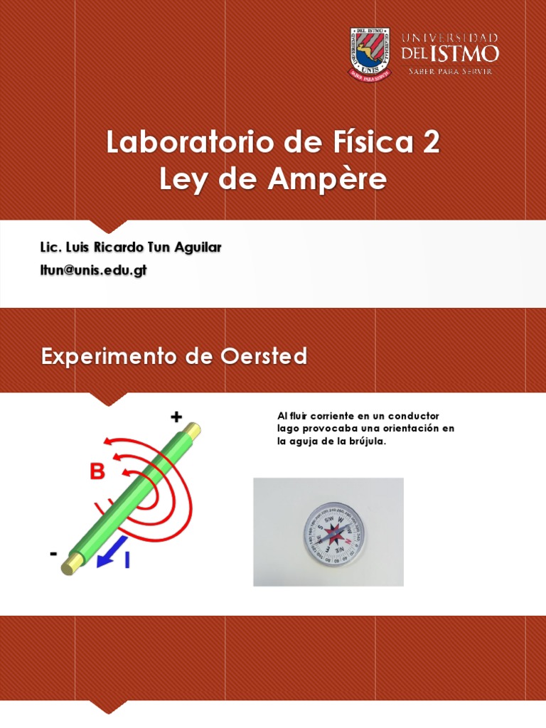 Ley de Ampère.pptx | PDF | Corriente eléctrica | Campo magnético