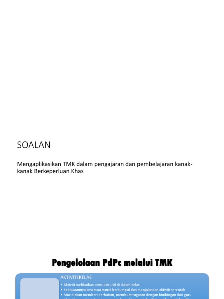 Pengelolaan TMK Bagi MBK | PDF
