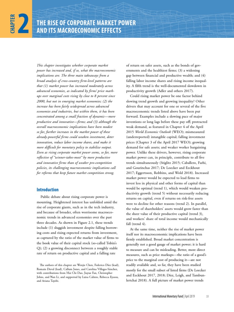 Corporate Market Power Trends and Impact | PDF | Market Power | Market ...
