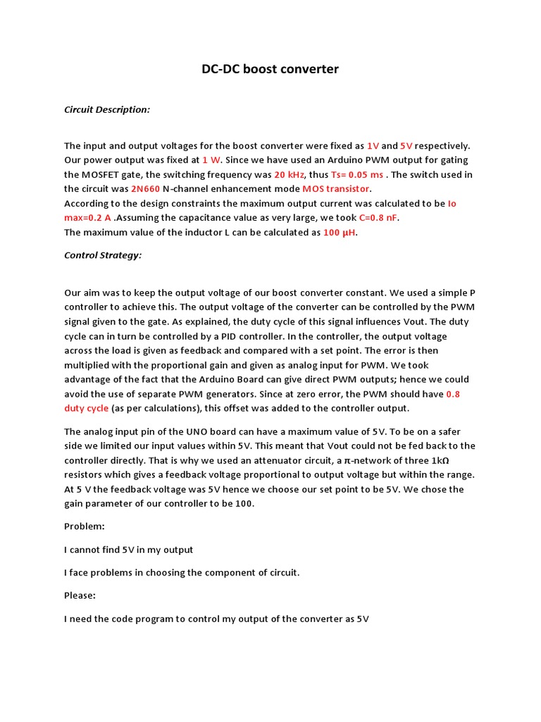 Controlling A Boost Converter DC DC For Solar Panel by Arduino Uno r3 ...