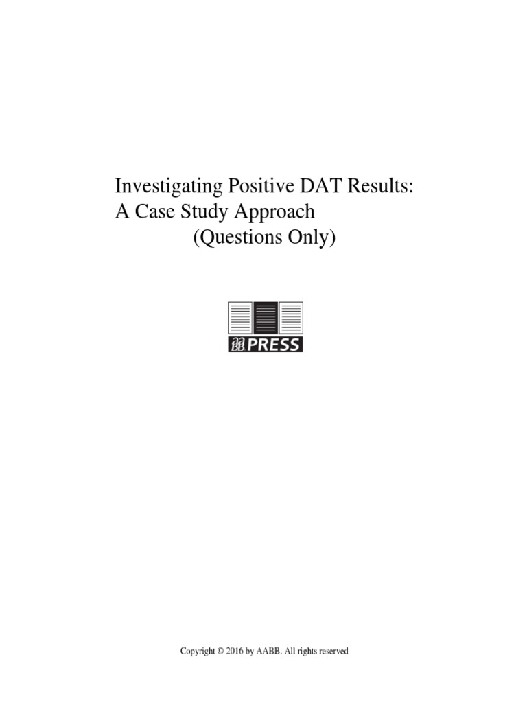 CASO 19 Investigation of A Positive DAT A Case Study Approach | PDF ...