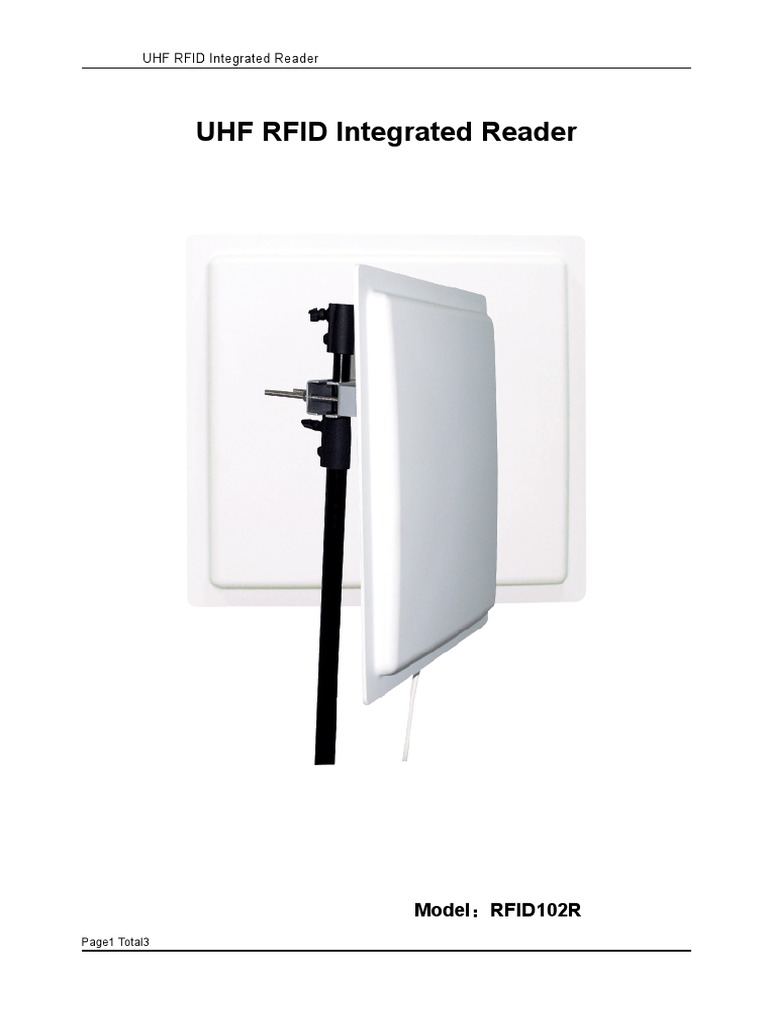 UHF RFID102R Integrated Reader by R2000 | PDF | Radio Frequency ...