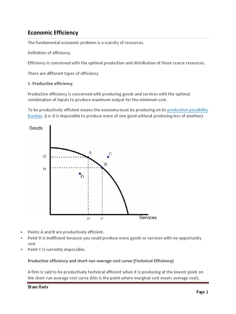 Economic Efficiency | PDF | Monopoly | Perfect Competition