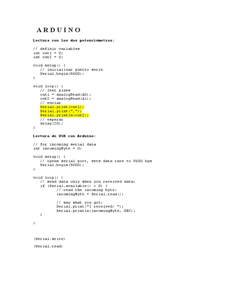 Comunicación Serial Arduino Matlab Pdf Ingeniería De Software Programación De Computadoras
