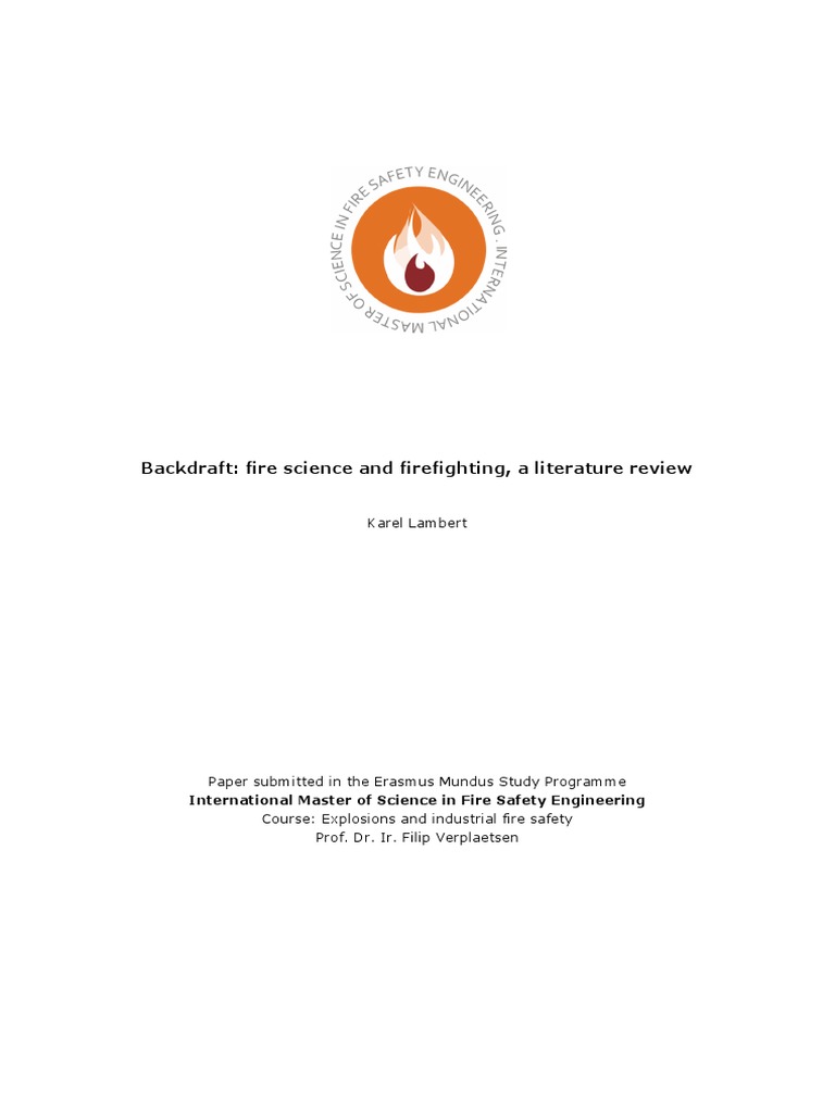 LAMBERT Backdraft | PDF | Combustion | Fires