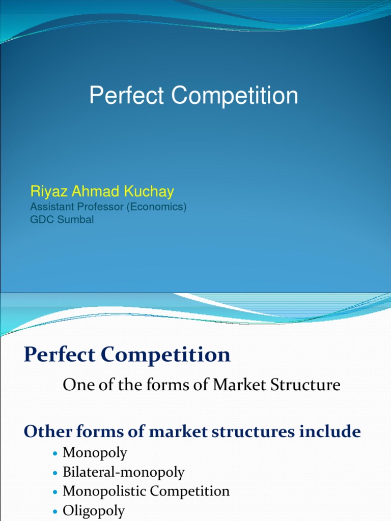 Perfect Competition | PDF | Perfect Competition | Monopoly