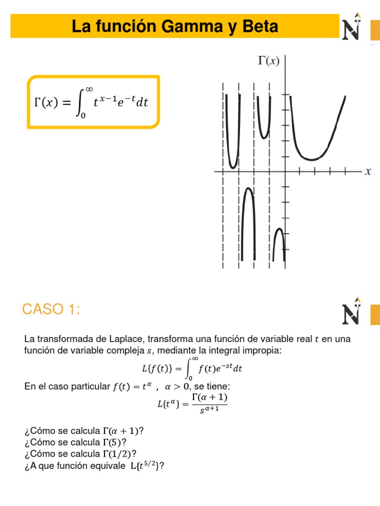 Funcion Gamma y Beta-S-5 | PDF | Integral | Entero