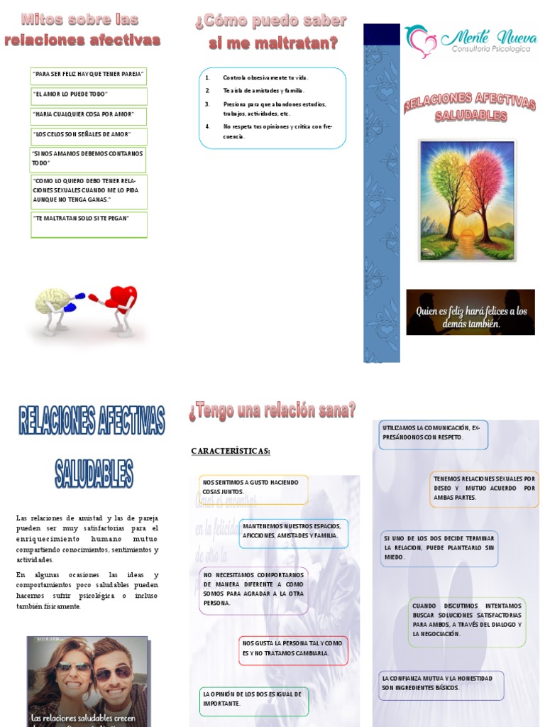 Relaciones Afectivas Saludables | PDF | Amor | Ciencias del comportamiento