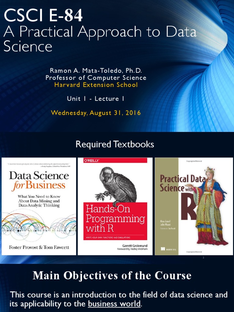A Practical Approach To Data Science: CSCI E-84 | PDF | Apache Hadoop ...