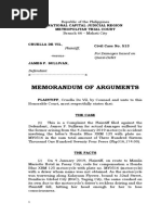 Sample Legal Memorandum | PDF | Evidence | Burden Of Proof (Law)