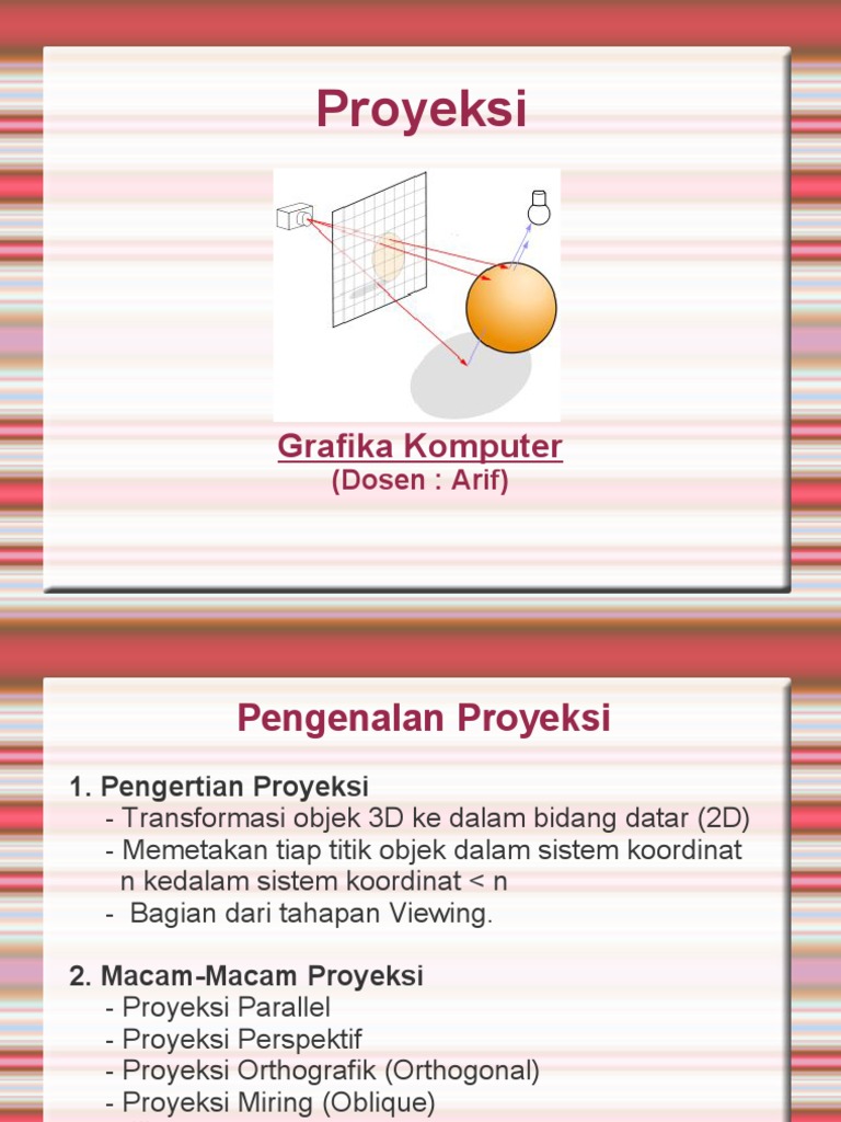 Document Proyeksi Grafika Komputer | PDF