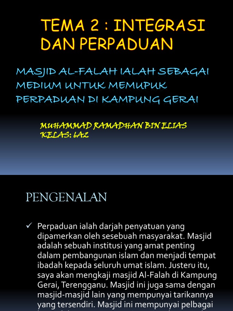 Contoh Slide Pembentangan Tema 2