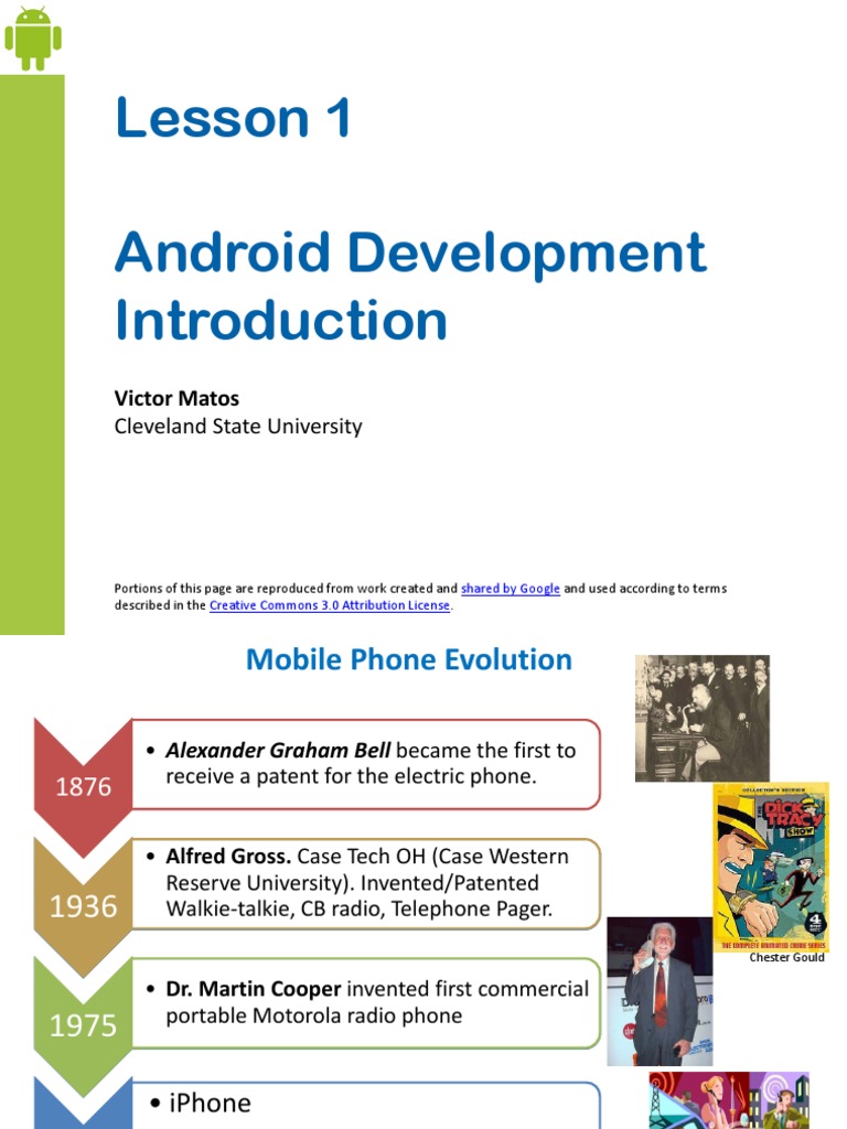 Android Chapter01 Intro PDF | PDF | Mobile Phones | Smartphone