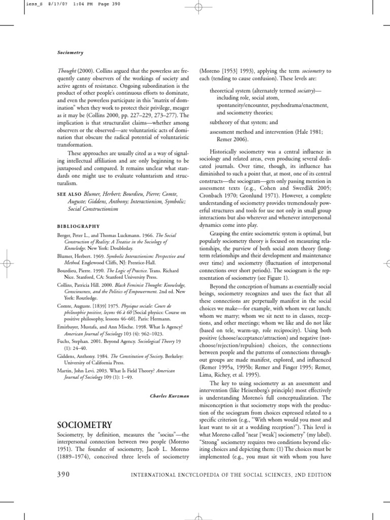 Sociometry 1 PDF | PDF | Sociology | Behavioural Sciences