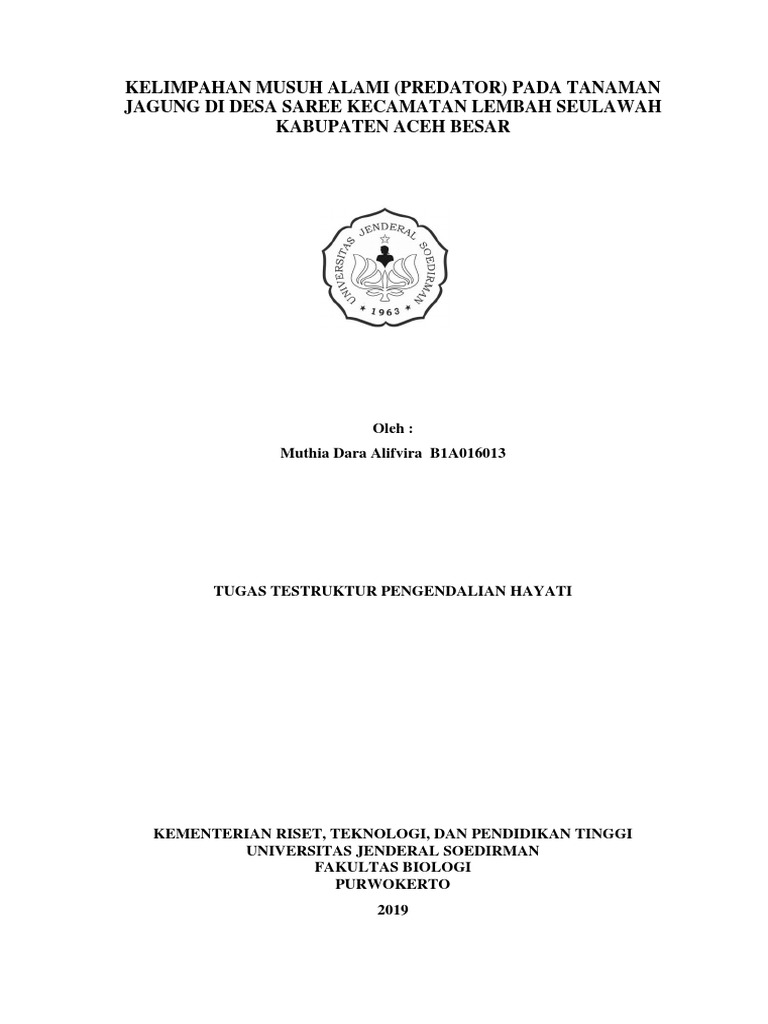 Kelimpahan Musuh Alami | PDF | Sains & Matematika | Teknologi & Rekayasa