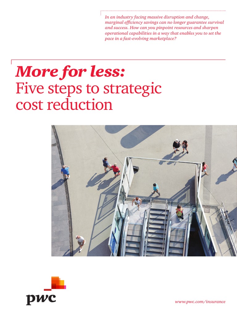Cost Reduction | PDF | Pricewaterhouse Coopers | Strategic Management