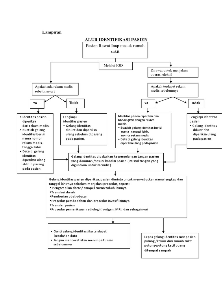 Alur Identifikasi Pasien | PDF