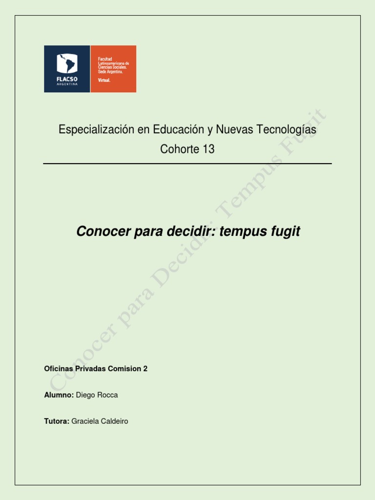 Carpeta de Productos Finales - Diego Rocca | PDF | Aprendizaje ...