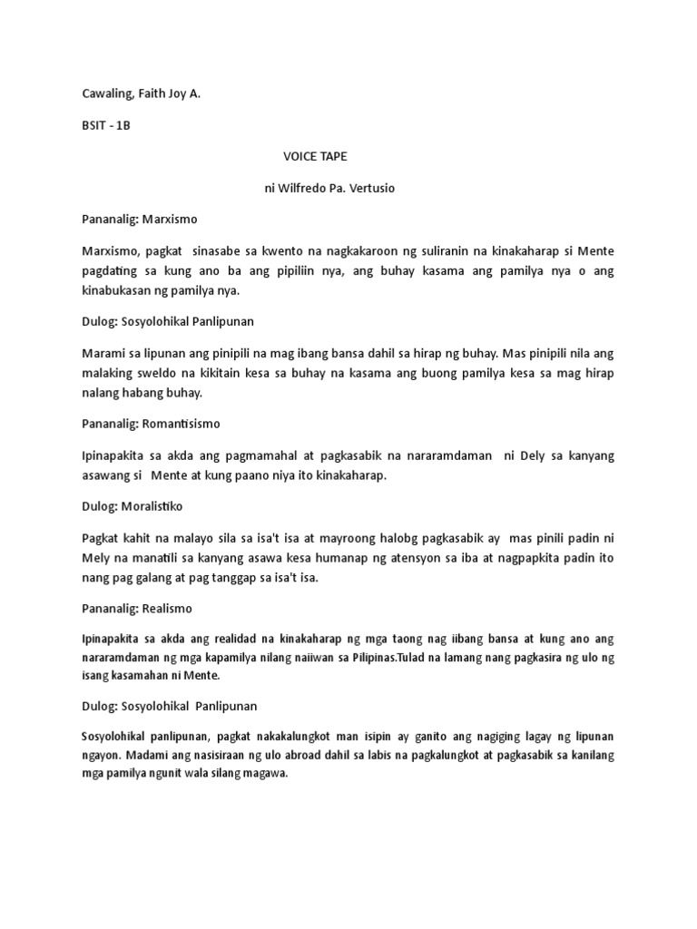 Filipino Dulog at Pananalig | PDF