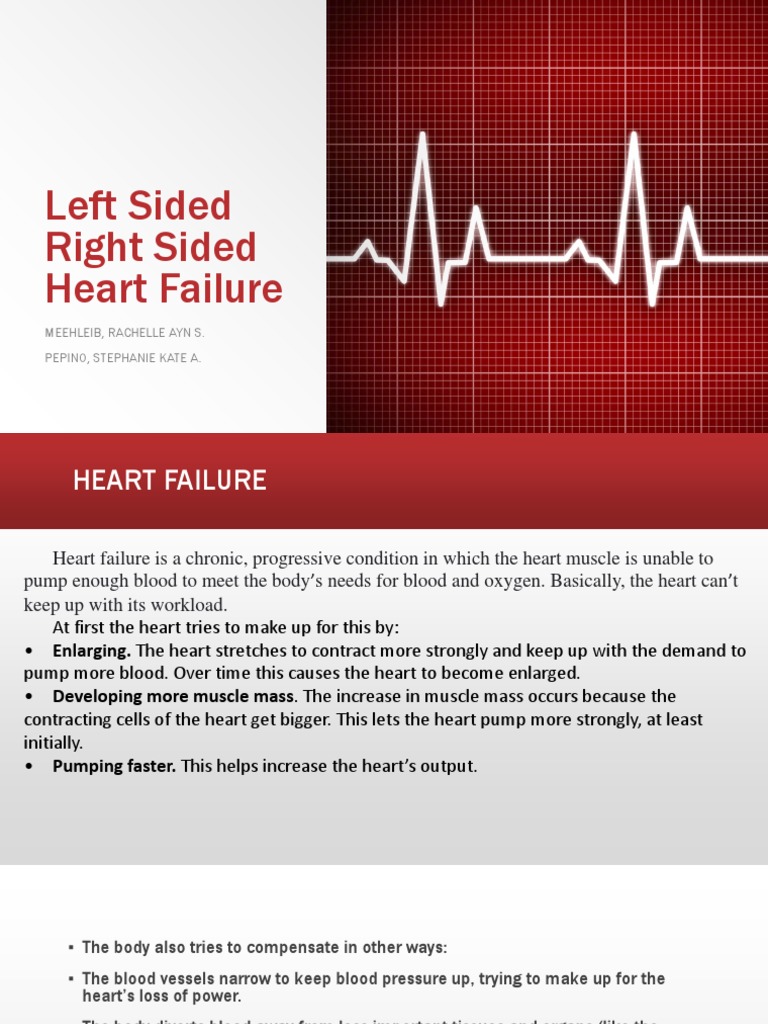 Left Sided & Right Sided Heart Failure | PDF | Heart Failure | Diastole