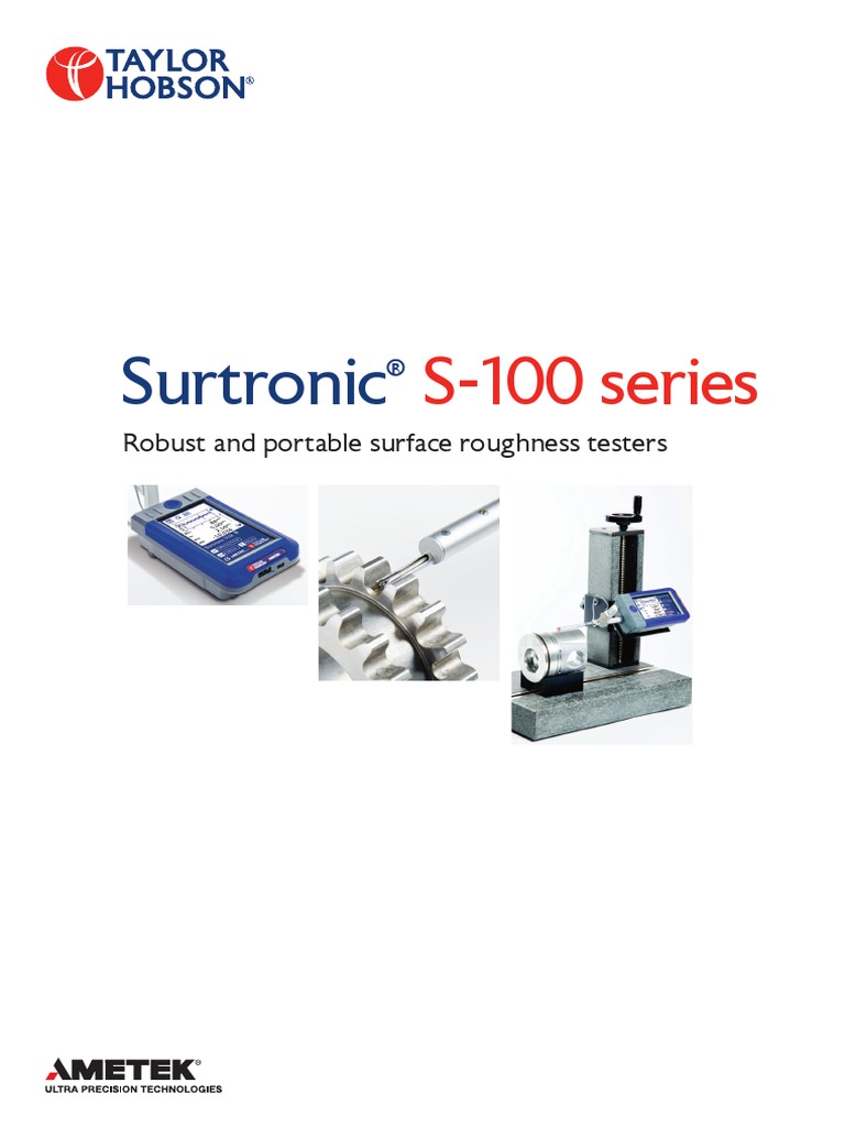 Surtronic s100 Lowres en PDF | PDF | Surface Roughness | Usb