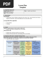 Tpack Lesson Plan Sample 1 | PDF | Lesson Plan | Classroom