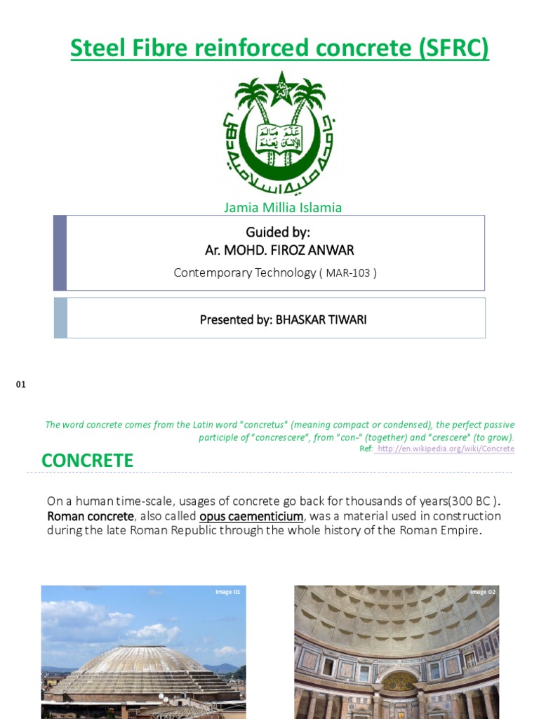 Steel Fiber Reinforced Concrete Overview | PDF | Concrete | Reinforced ...